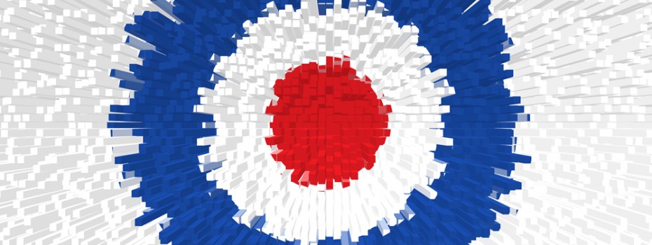 Mod Target Canvas Art Print by LJA Canvas Art